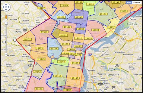 Map Of Philadelphia And Surrounding Towns Philadelphia Area On A Map