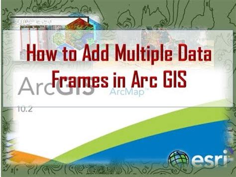 How To Add Multiple Data Frames In Arc GIS Complex Map Layout Tutorial