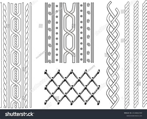 Cable Knit Pattern Vector