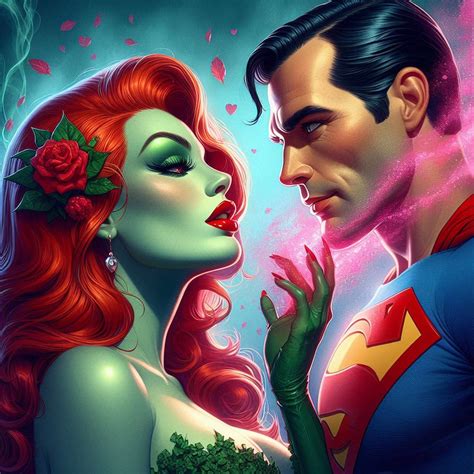 Superman And Poison Ivy By Zebbaz On Deviantart