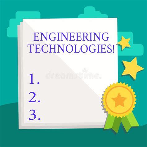 Word Writing Text Engineering Technologies Business Concept For Application Of Scientific And