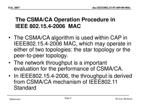 Submission Title Non Persistent CSMA Mechanism Ppt Download