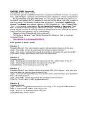 HW Questions Pdf BIMM W Homework Points Total Due March See The Class