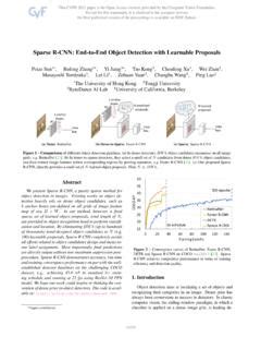 Sparse R CNN End To End Object Detection With Learnable Sparse R Cnn End To End Object