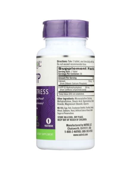 NATROL: 5-HTP 200 mg Time Release, 30 tb – DailyDealsCo