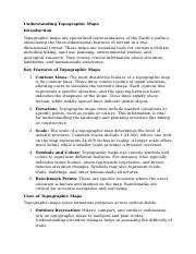 Mastering Topographic Maps Key Features And Uses Explained Course Hero