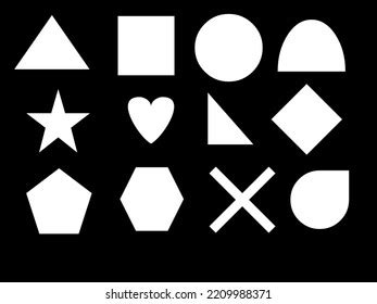 Basic Shape Elements Sharp Rounded Edges Stock Vector (Royalty Free) 680558500 | Shutterstock