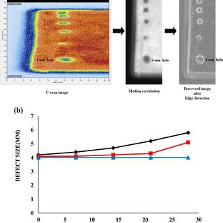 A C Scan Image And Processed Image On A Th Day And B Th Day Download Scientific