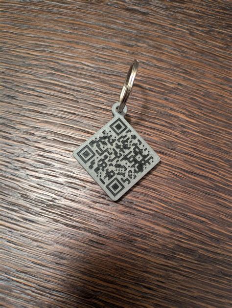 Customizable Qr Code Keychain Personalized 3d Printed Keychain For Scannable Qr Links T Buy 1
