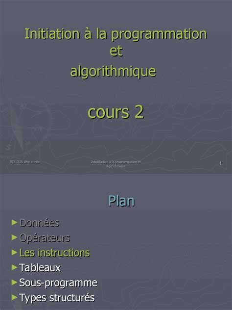 Cours 2 Pdf Structure De Contrôle Développement De Logiciel