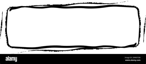 Frame Curved Rectangle Elongated Texture Element Outline Border Grunge Shape Icon Decorative