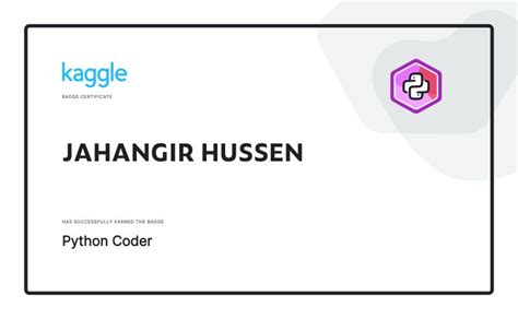 Python Kaggle Pythoncoder Datascience Machinelearning Codingjourney Jahangir Hussen