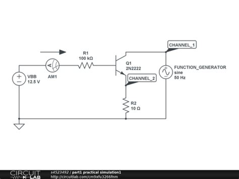 Part1 Practical Simulation1 CircuitLab Part1 Practical Simulation1 CircuitLab
