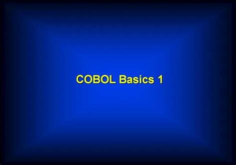 Ppt Chapter 1 Introduction To Structured Program Design In Cobol