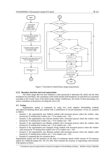 Continuous Speech Segmentation Using Local Adaptive Thresholding