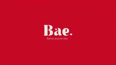 Bae Before Anyone Else Underwear Brand Identity Behance