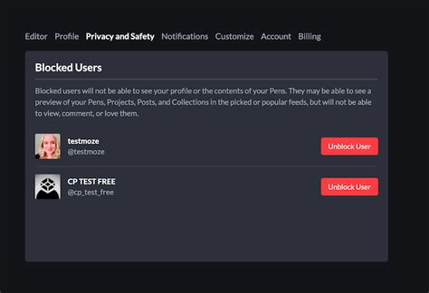 Blocking Codepen