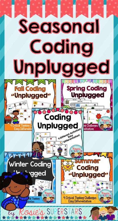 Seasonal Coding Unplugged Bundle Great For The Hour Of Code