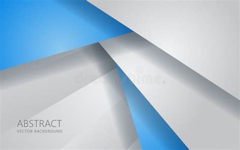 Abstract Blue And White Triangle Overlapping Layers Geometric Shapes Background A Combination