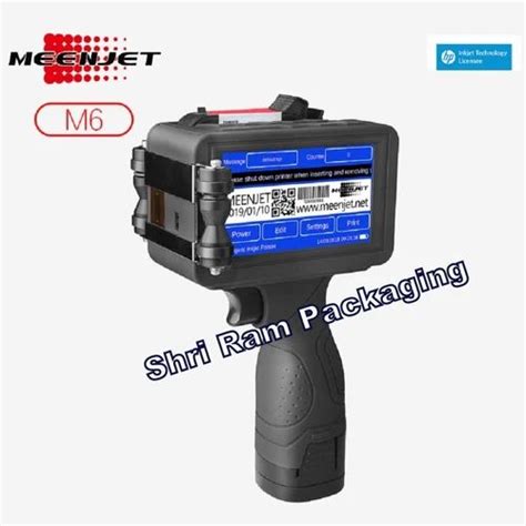 MEENJET Handheld Smart Inkjet Printer Cartridge Automation Grade Manual Dpi At In