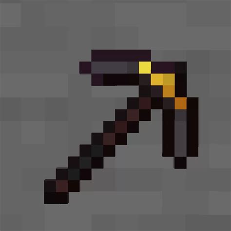 Gold Trimmed Netherite Tools Minecraft Texture Pack