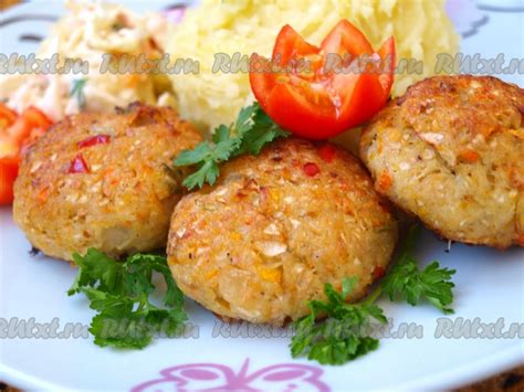 Котлеты из куриного фарша с овощами 6 фото в рецепте