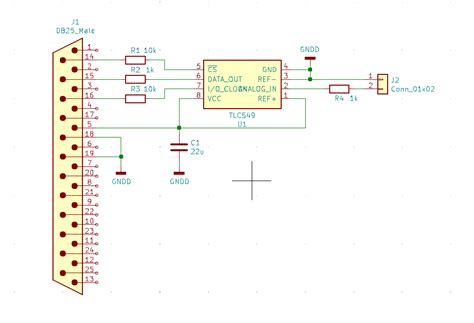 Analog Digital Converter With TLC 549 For The LPT Port Home