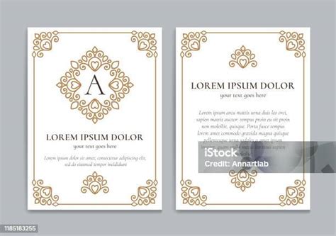 황금 럭셔리 프레임 템플릿 화이트 벡터 인사말 카드입니다 초대장 전단지 메뉴 브로셔 모노그램 배경 화면 장식 포장 또는 원하는