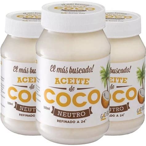 Aceite De Coco Neutro Refinado God Bless X 500 Gr