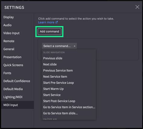 Inbound MIDI Proclaim