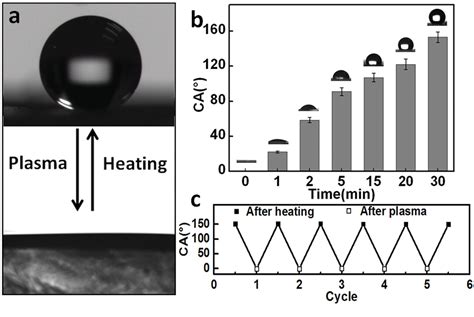 figure 3 from self restoration of superhydrophobicity on shape memory