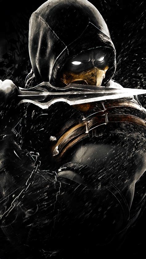 1385933 Scorpion Mortal Kombat X Video Game Digital Art Rare