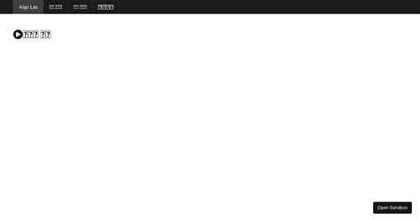 Algo Labs Codesandbox