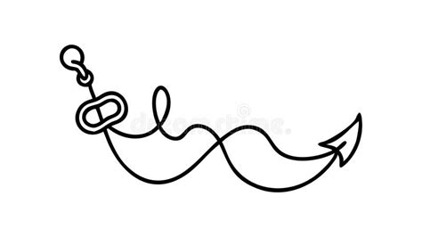 Abstract Wavy Line Arrow Flexible Directional Element Vector Design Generative Ai Stock Vector