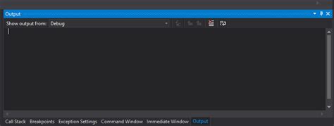 Visual Studio Output Windows Stops Displaying Anything After A While Stack Overflow