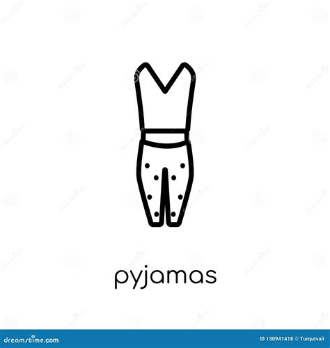 Pyjamas Icon From Pyjamas Collection Stock Vector Illustration Of