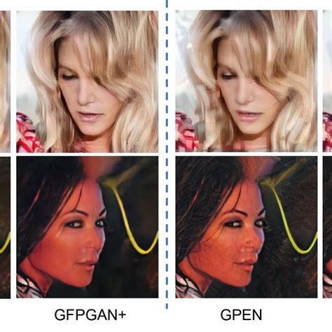 Blind Face Restoration Results Of Original Bfr Models And Their Download Scientific Diagram