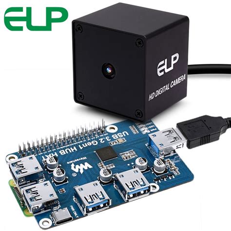 ELP USB Camera Ultra HD Industrial Webcam Module USB Metal Case No Distortion MP Autofocus