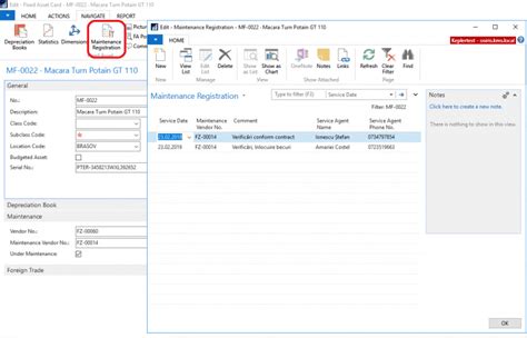 Dynamics Nav Navision Fixed Assets Card Maintenance Registration Kepler Management Systems