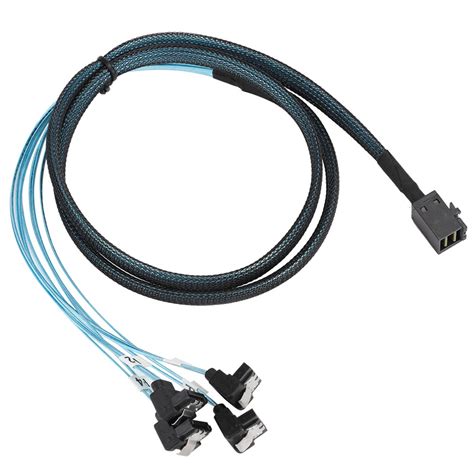 Mini Sas Interface Hd 36p Sff 8643 To Sata 7pinx4 Connector Injection Molding Hard Drive Cable