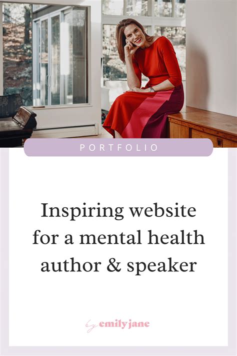 Portfolio Inspiring Squarespace Website For A Mental Health Author