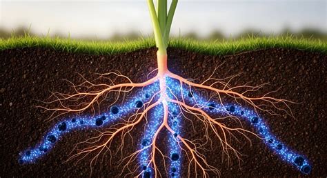 Plant Nutrient Absorption Soil System Illustration Stock Illustrations