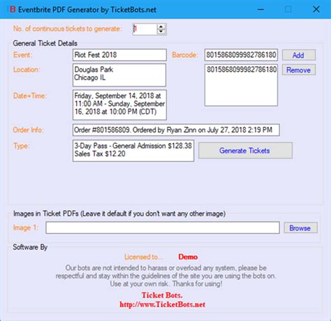 Eventbrite Mobile Tickets PDF Generator TicketBots Net Ticket Spinner And Ticket Bots For
