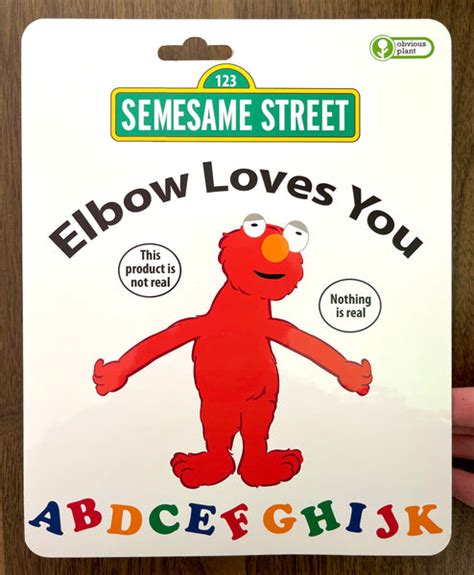 Bootleg Sesame Street Elbow Toy Obvious Plant