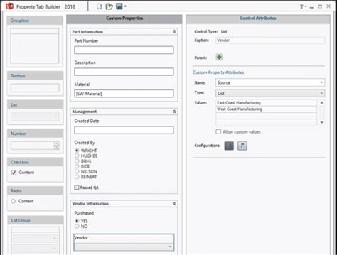Simplify SOLIDWORKS Property Input With Custom Properties Tab