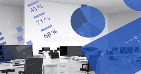 Image Of Computer Language And Reports Over Desktop Computers On Desks