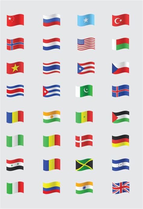 Multicultural Flags Vector Art Icons And Graphics For Free Download