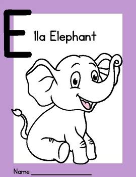 Phonetic Alphabet Coloring Pages Letter E By Kortni Gill Tpt