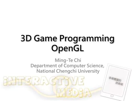 Ppt 3d Game Programming Opengl Powerpoint Presentation Free Download