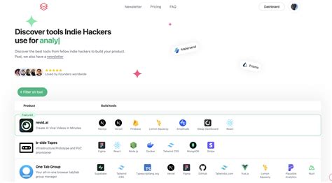 Tech Stack Of Indie Hacker Stacks Indie Hacker Stacks